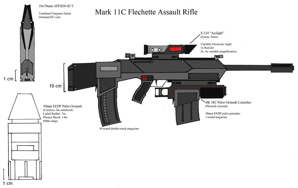 Mk 11C Flechette Assault Rifle by Sun-Tsu-Yau on DeviantArt