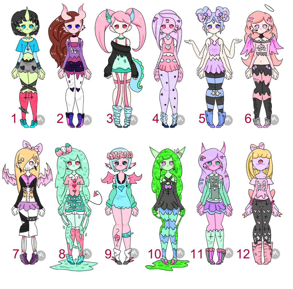 Monster Girls Adopt 38 Closed By Flutter Mill On Deviantart