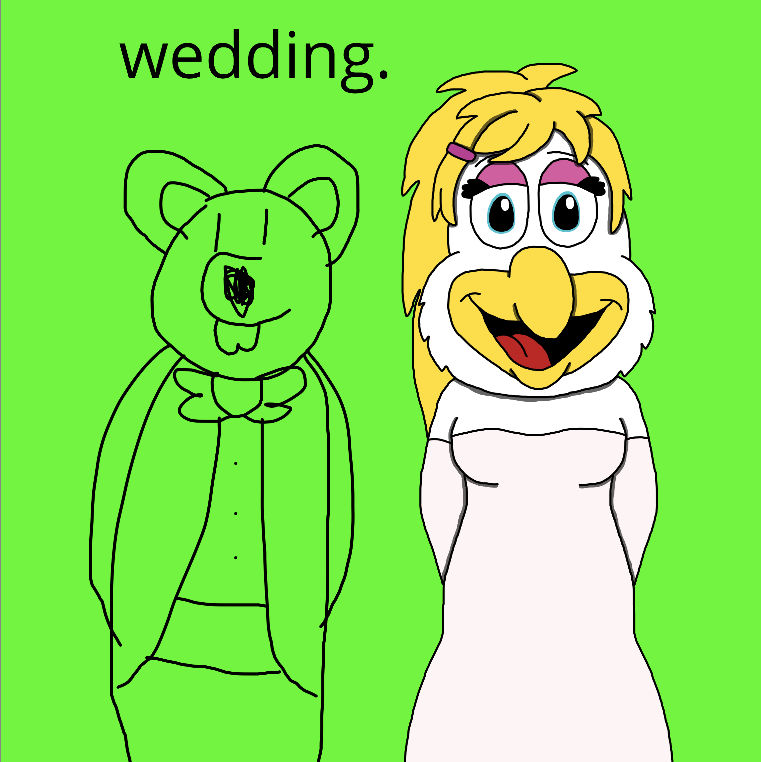 Chuck E Cheese And Helen Henny Get Married By Cecfan6 On Deviantart