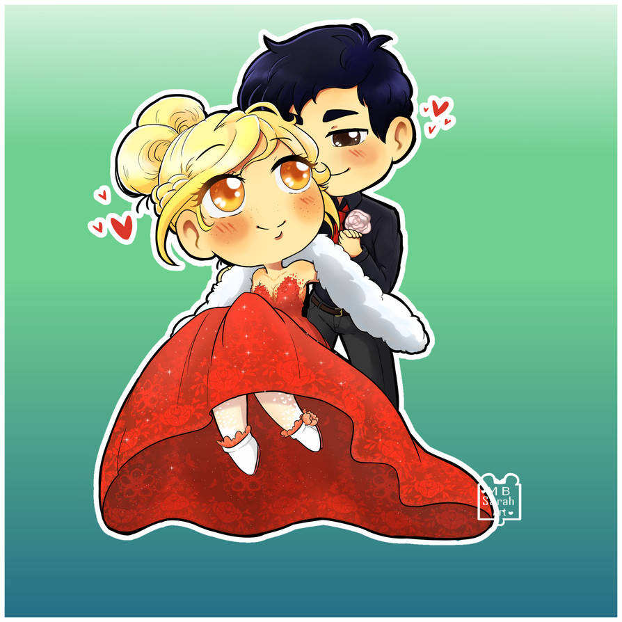 Cute Chibi Couple Commission By Mama Bear Art On Deviantart