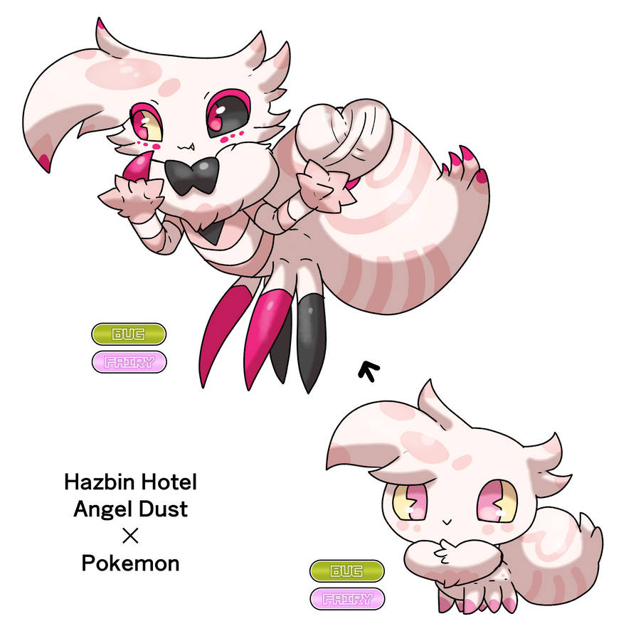 Hazbinhotel Fanart Angel Dust Fakemon By Murasakigezigezi On Deviantart