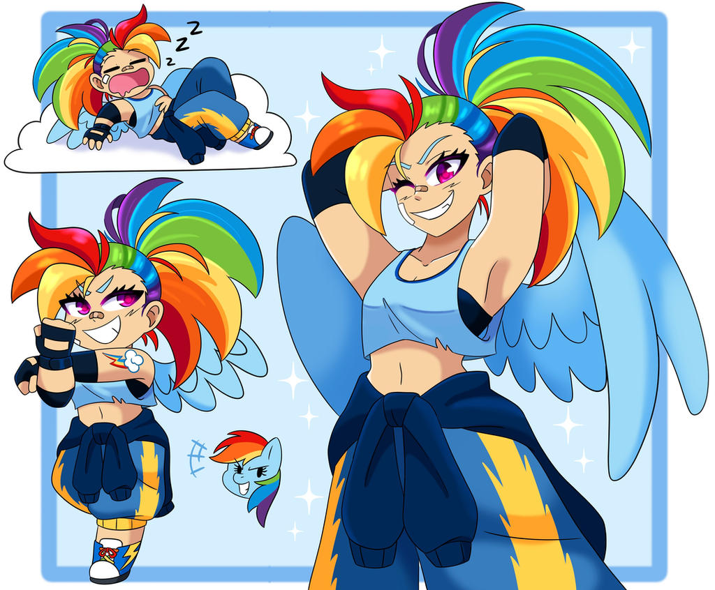 Human Rainbow Dash By Mscreepyplaguedoctor On Deviantart