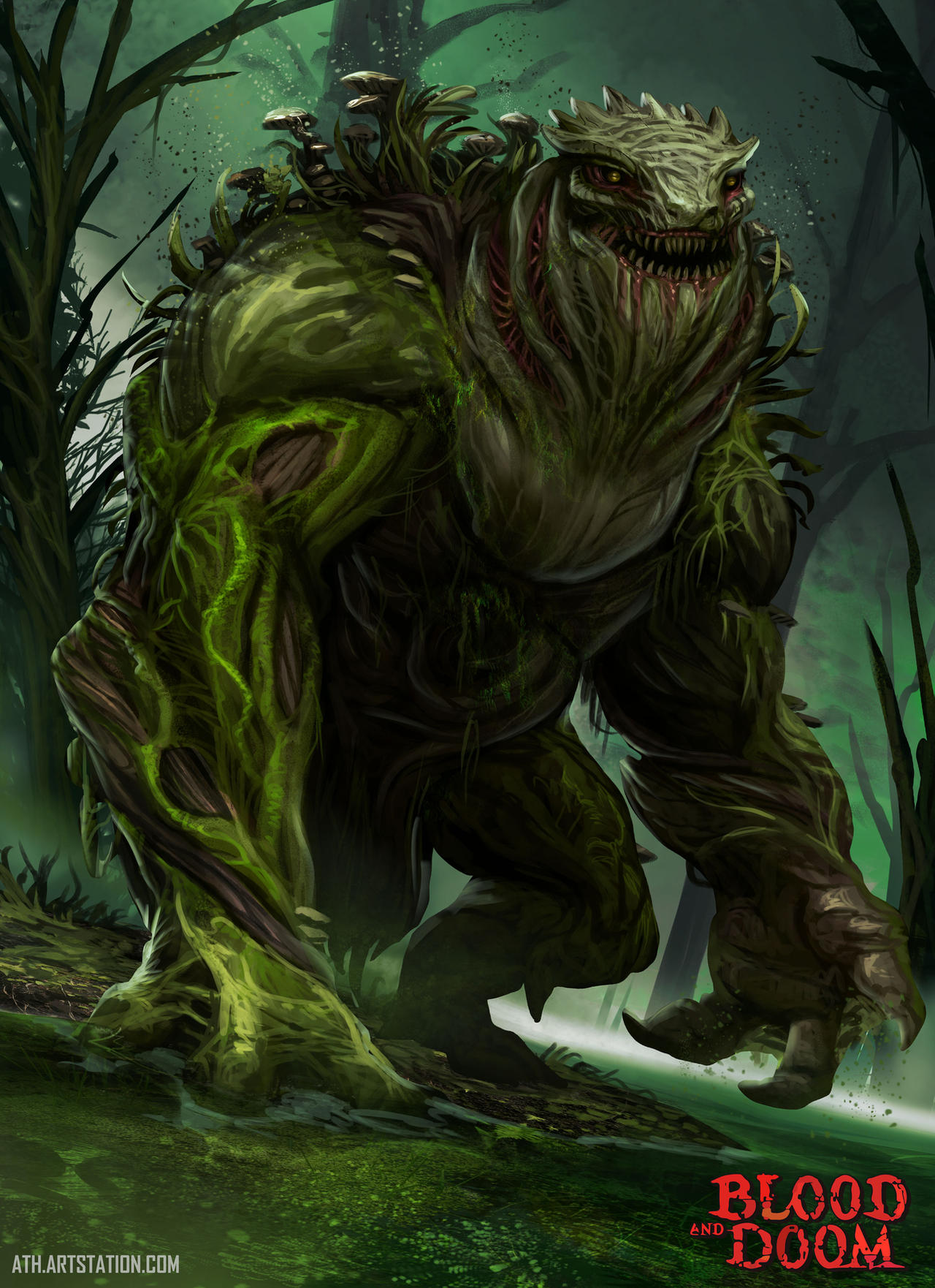 Swamp Monster By Aths Art On Deviantart