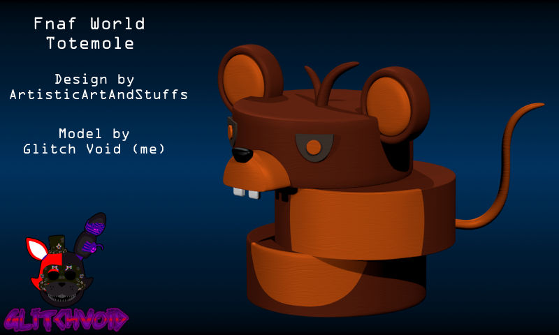 Fnaf World Flipside Totemole Model By Moltenfreddy2001 On Deviantart