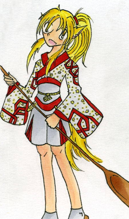 Gold haired wolf girl by Kavkas-Paradox on DeviantArt