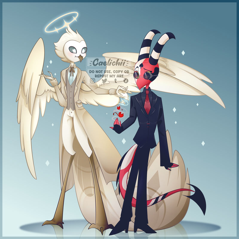 C Good Omens X Helluva Boss By Caelichii On Deviantart