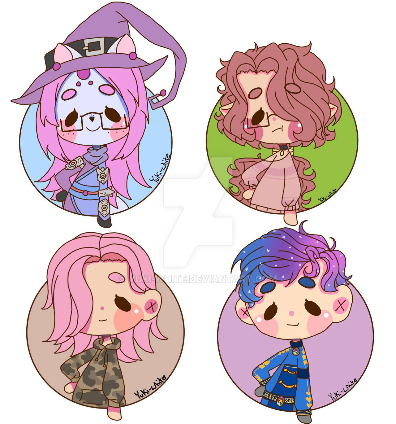 Chibi Bust Set By Yuki White On Deviantart