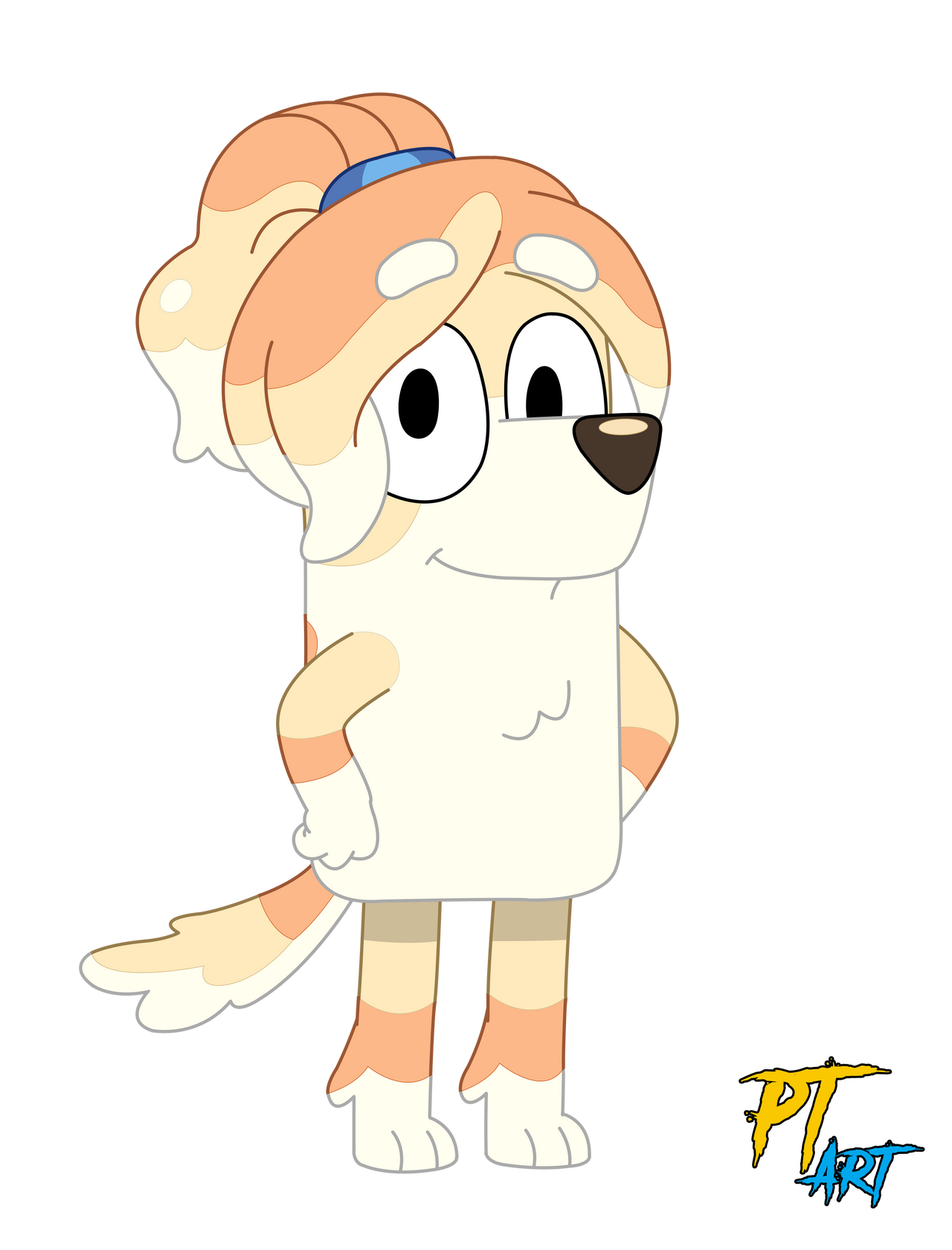 Bluey Aunt Frisky Hd Art By Platinumshrineart On Deviantart