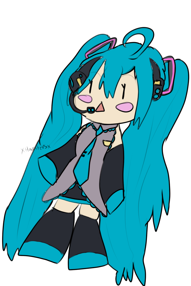 Hatsune Miku Chibi By Xhamstersx On Deviantart