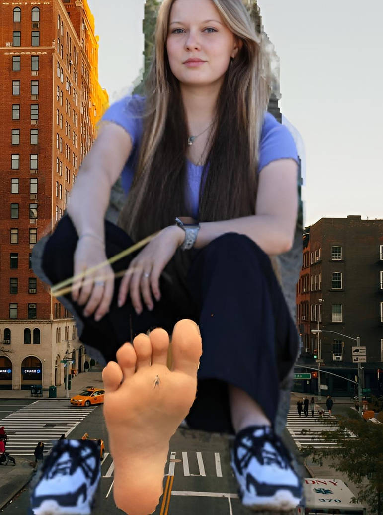 Stuck To The Foot Off Giantess Sofia By Simapo On Deviantart