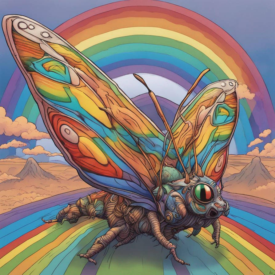 Rainbow Mothra By Mechagodzilla1211 On Deviantart