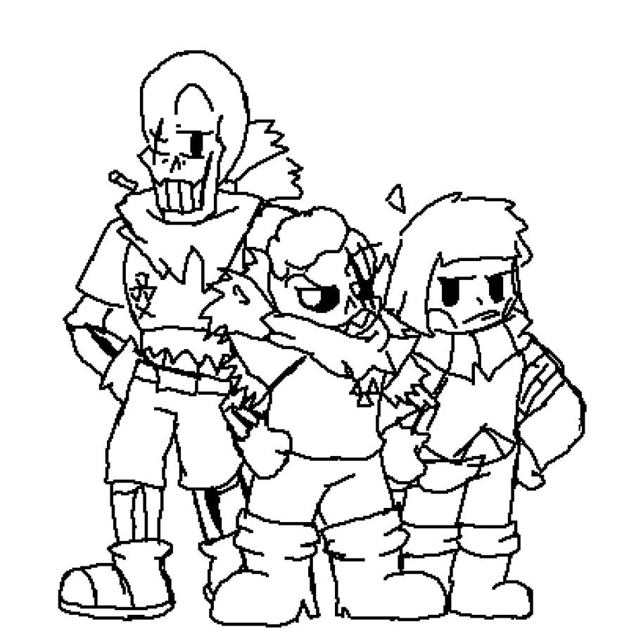 Swapfell great time trio by gatns on DeviantArt Swapfell great time trio by gatns on DeviantArt