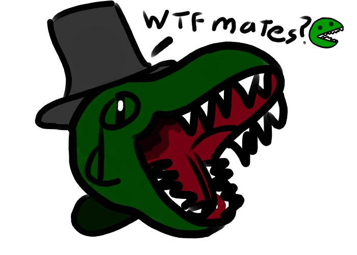 T-rex british kirby by somedumbgamer on DeviantArt