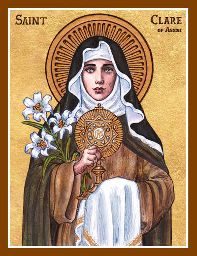 St Clare Of Assisi Icon By Theophilia On Deviantart