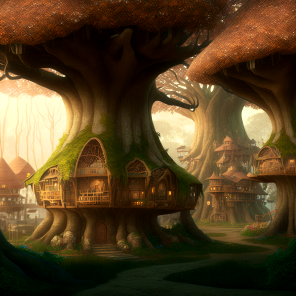 Forest Gnome Village By Elikal On Deviantart
