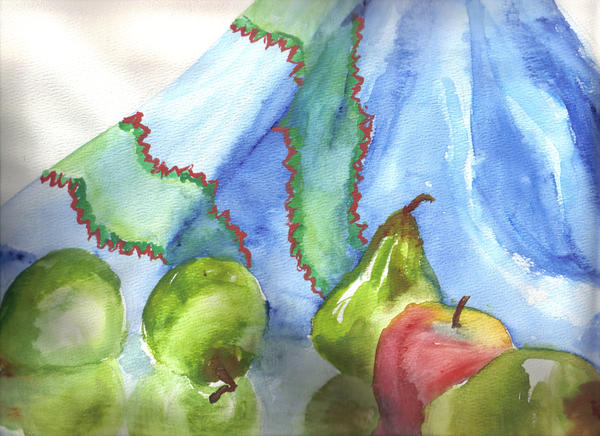 watercolor pears on mirror by Cypher2b on DeviantArt