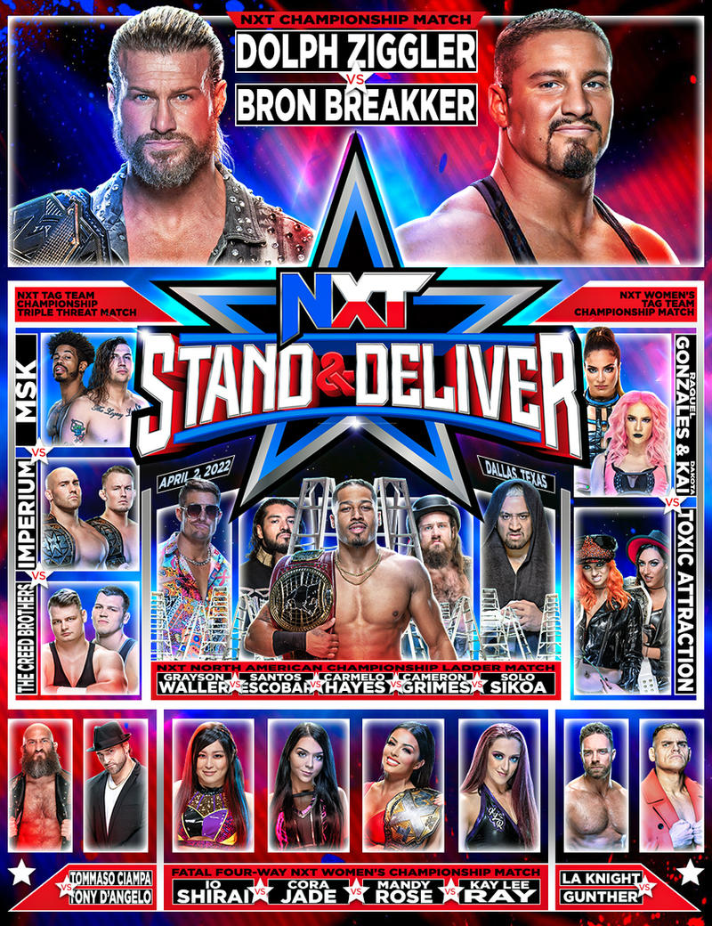Nxt Stand And Deliver 2022 Poster By Clarkvl9 On Deviantart