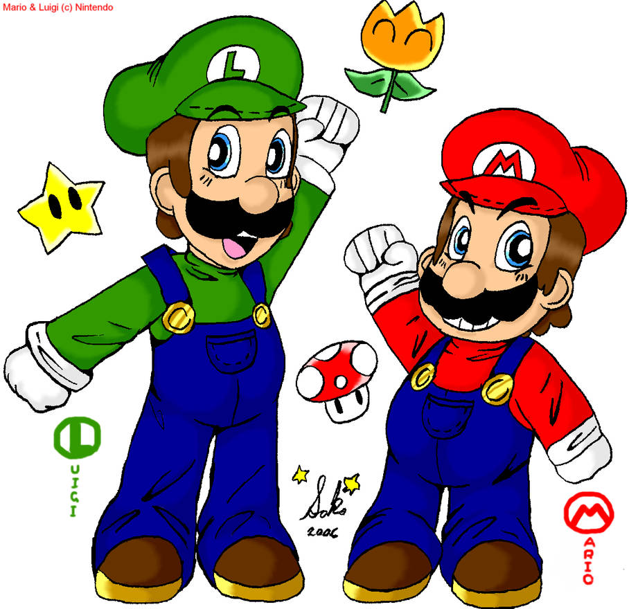 The Super Mario brothers by SuperKass on DeviantArt