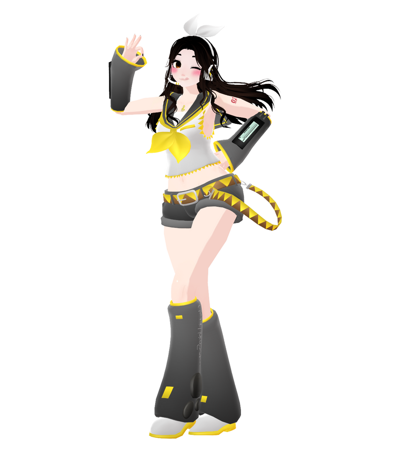Mmd Friend Selfmodel Raven Gethwine Rin Cos By Yuzukichxn On Deviantart
