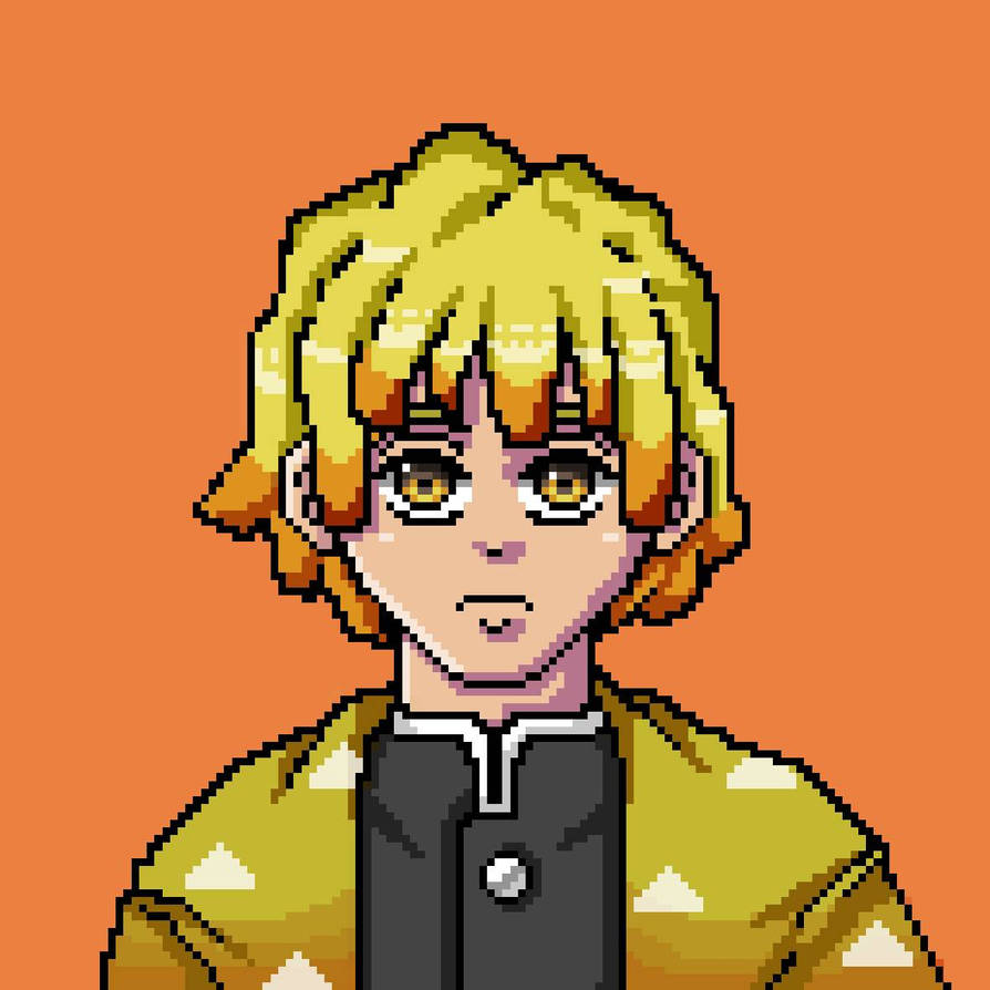 Zenitsu Pixel Art By Bgenie On Deviantart