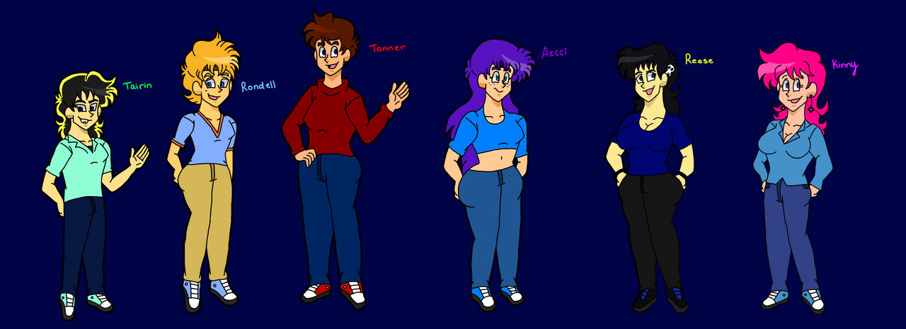 Some Of My Characters By Shenbeartin On Deviantart