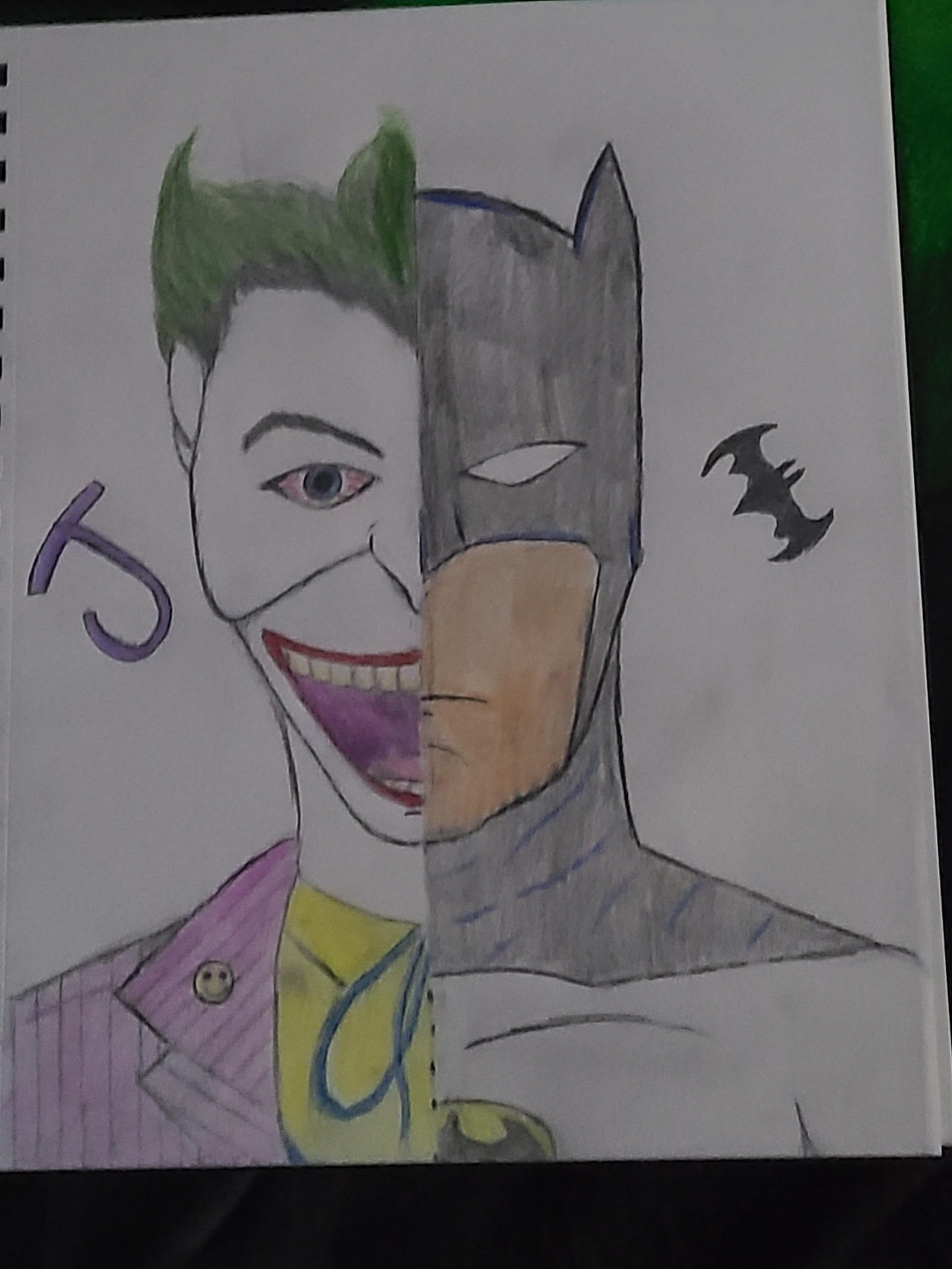 Batman And The Joker Portrait By Theartvenger On Deviantart