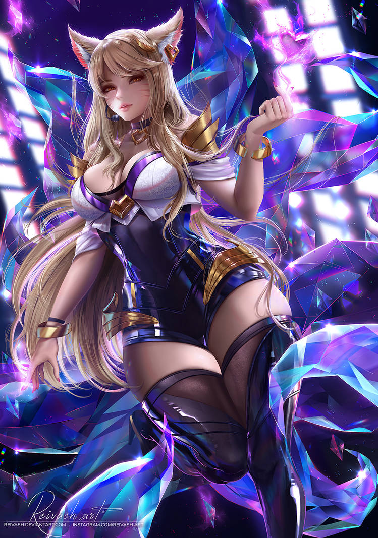 Kda Ahri By Reivash On Deviantart