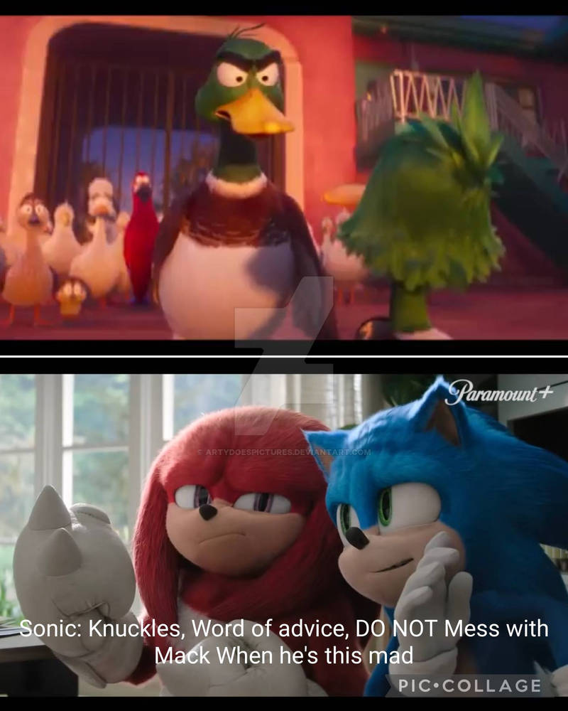Sonic Advises Knuckles About Macks Anger By Artydoespictures On Deviantart