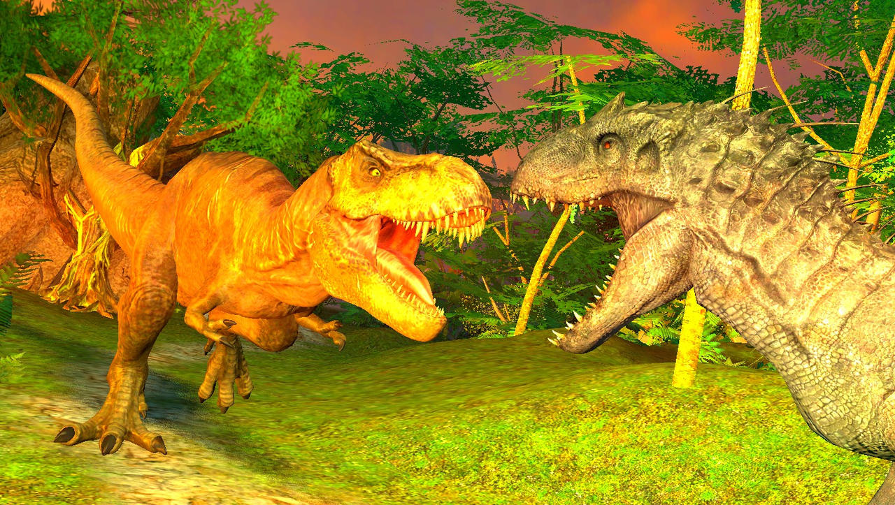 Rexy Vs Indominus Rex By Trex096 On Deviantart