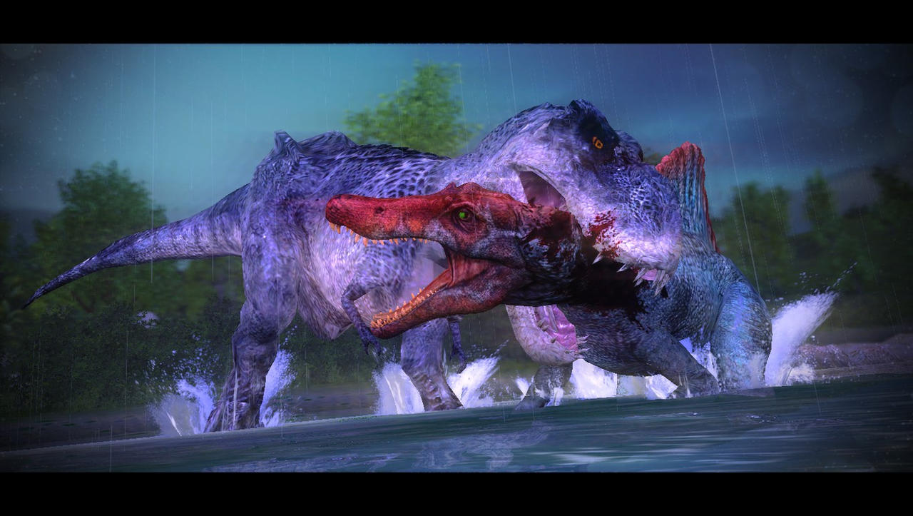 Vastatosaurus rex Vs Spinosaurus by TREX096 on DeviantArt Vastatosaurus rex Vs Spinosaurus by TREX096 on DeviantArt