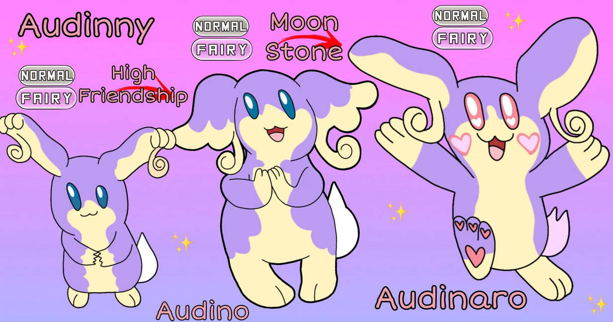 Pokefakemon Shiny Audinny Audino Audinaro By Alyssa Thepikachu