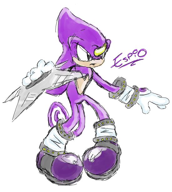 Espio the Chameleon by Purp1eDragon on DeviantArt