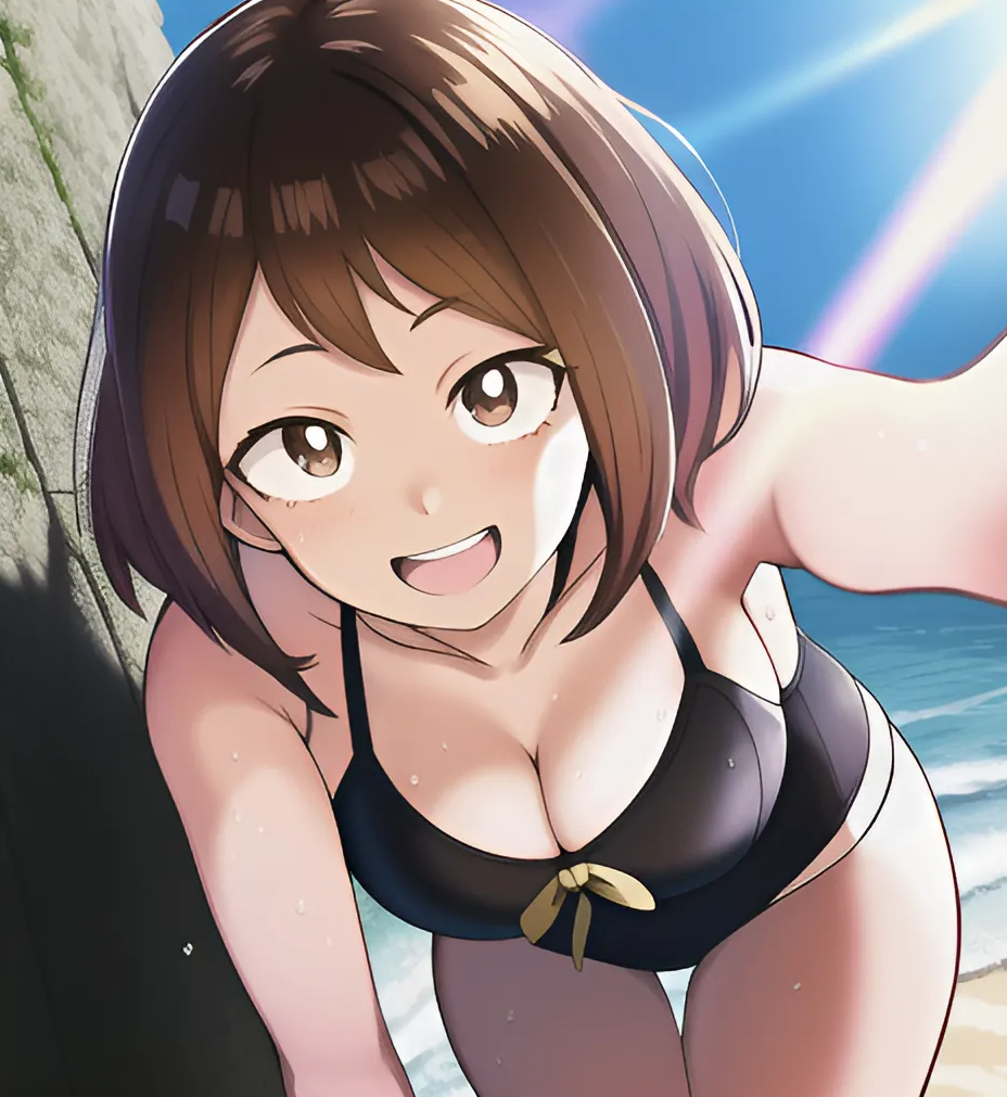 Uraraka Ochaco By Lunaysky On Deviantart