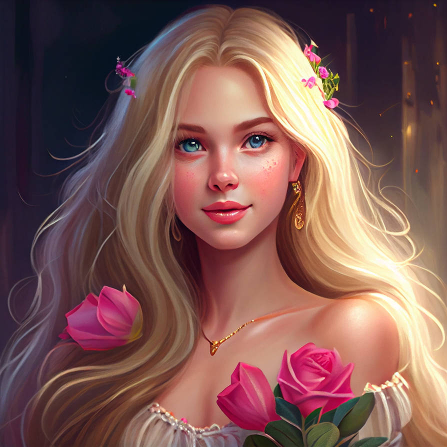 A Long Hair Blonde Princess That Smile 1 By Theannoyedpixie On Deviantart