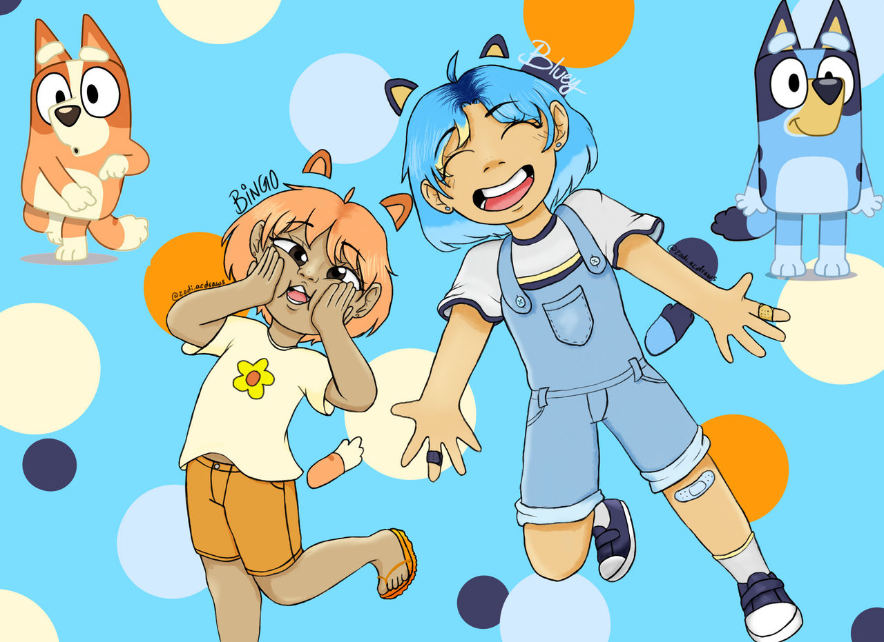 I Drew Bluey and Bingo As Humans (with fun facts!)⚛ Descubra o mundo de ... I Drew Bluey and Bingo As Humans (with fun facts!)⚛ Descubra o mundo de ...