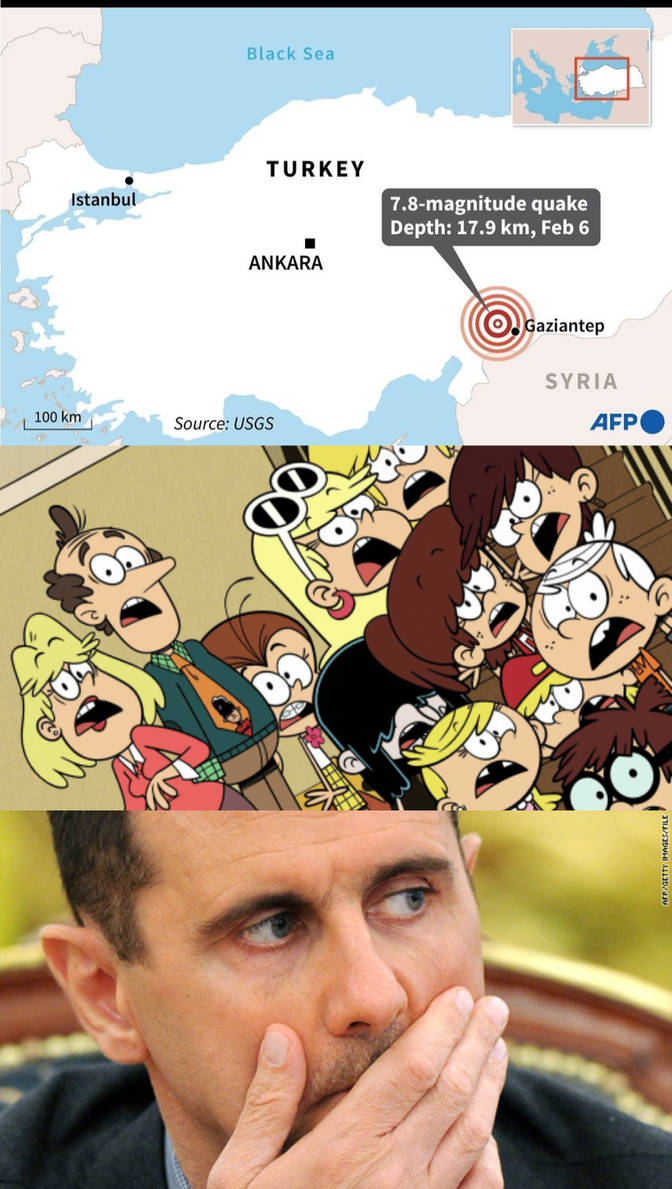 the louds and Assad react to earthquake turkey by partyrocker12 on ... the louds and Assad react to earthquake turkey by partyrocker12 on ...