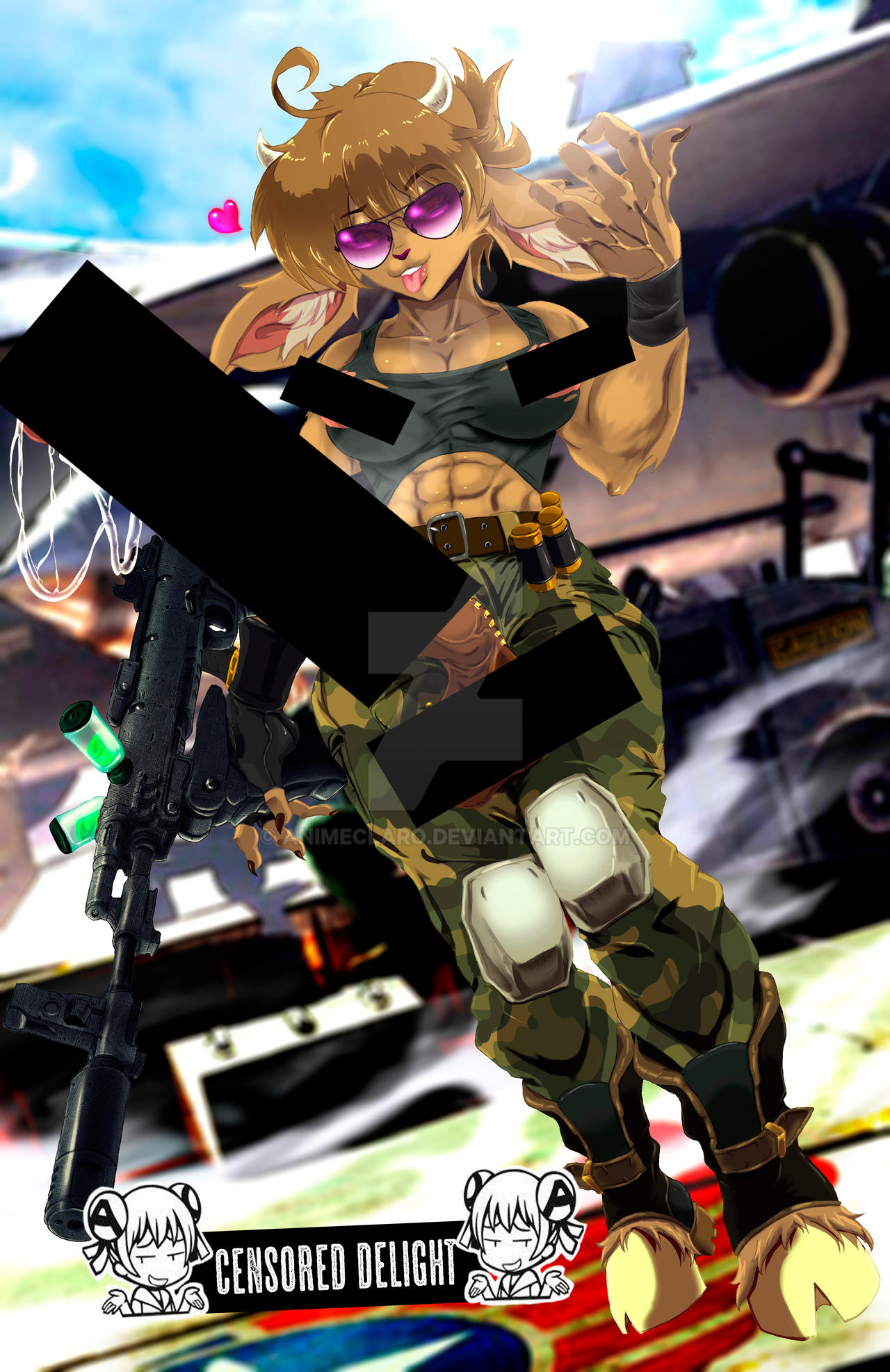 Futa Girl Furry Version Cesored 01 By Animeclaro On Deviantart