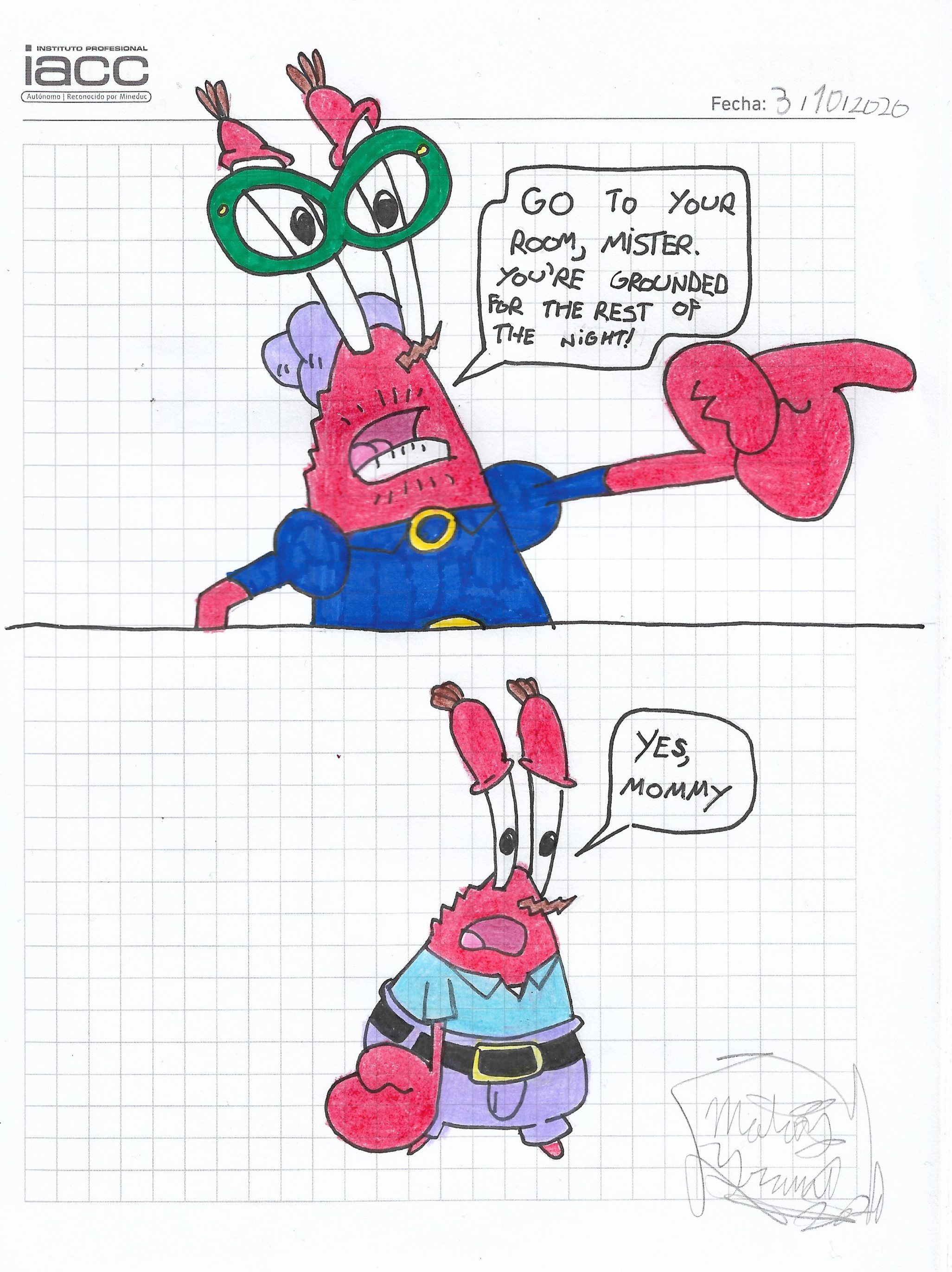 Mama Krabs Grounded Mr Krabs By Matiriani28 On Deviantart