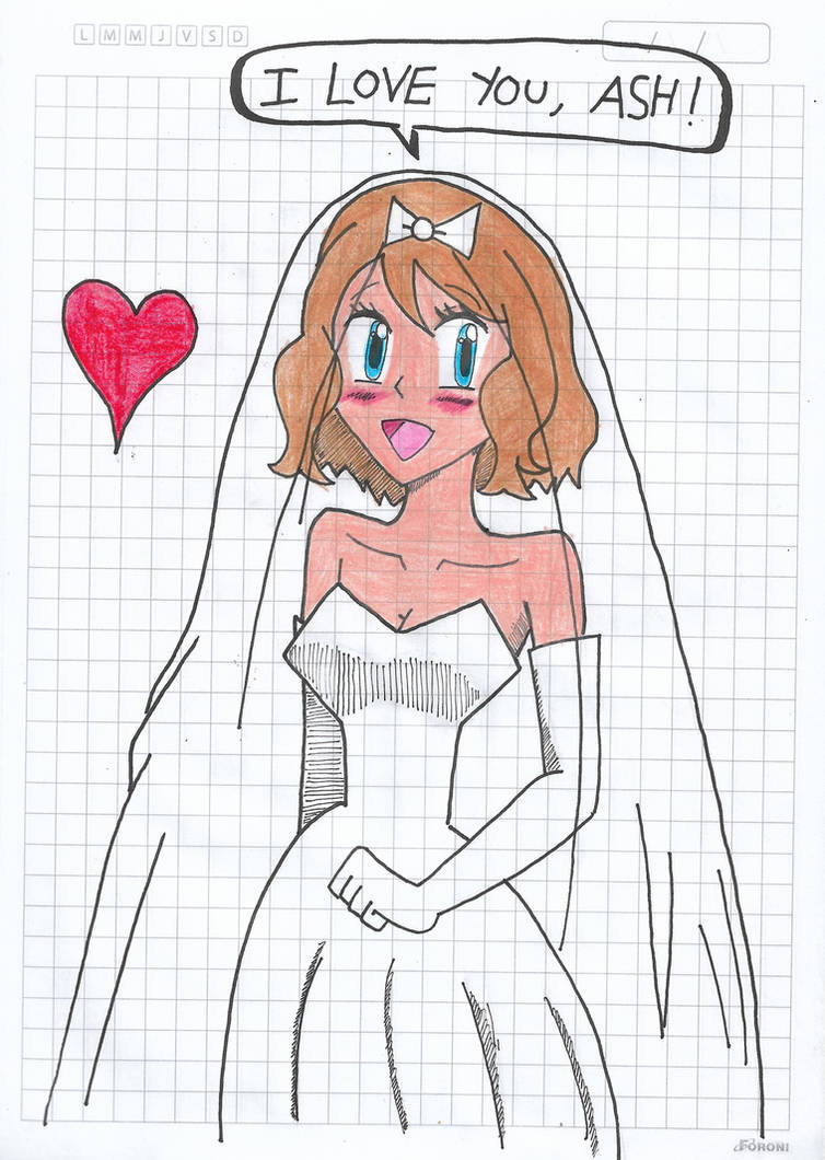 Serena Wearing White Married Dress By Matiriani28 On Deviantart