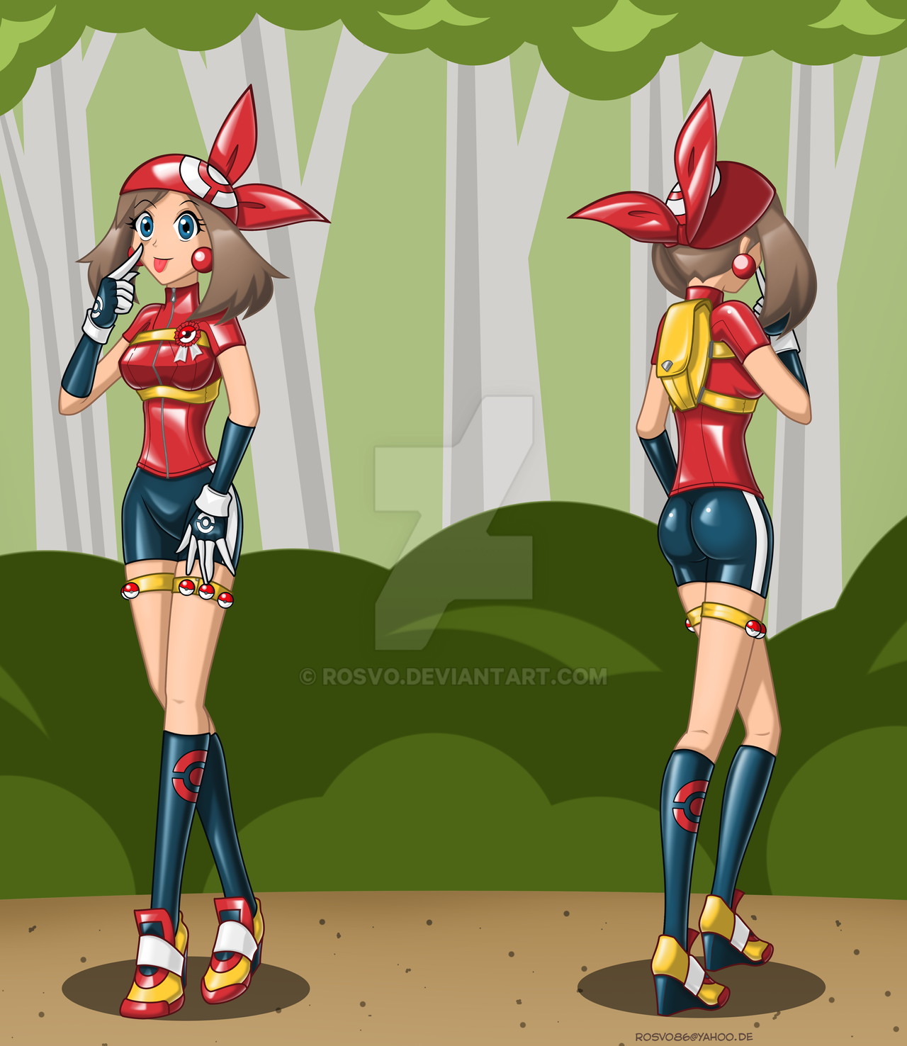 Commission May Front Back By Rosvo On Deviantart