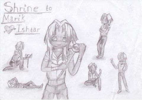 Marik Ishtar Shrine with chibi by xMariksxBelovedx on DeviantArt