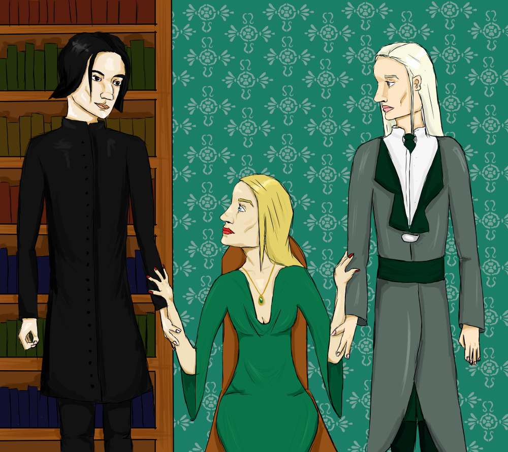 Severus Snape With Narcissa And Lucius Malfoy By Isilloth Mane On Deviantart