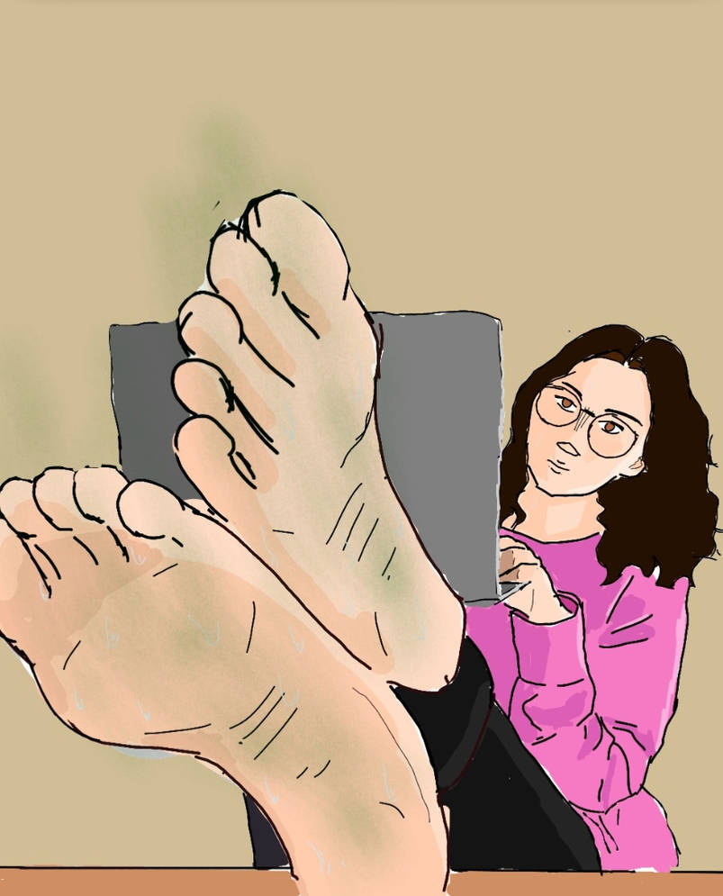 Busy Girl Sweaty And Smelly Feet By Feetnstuff89 On Deviantart