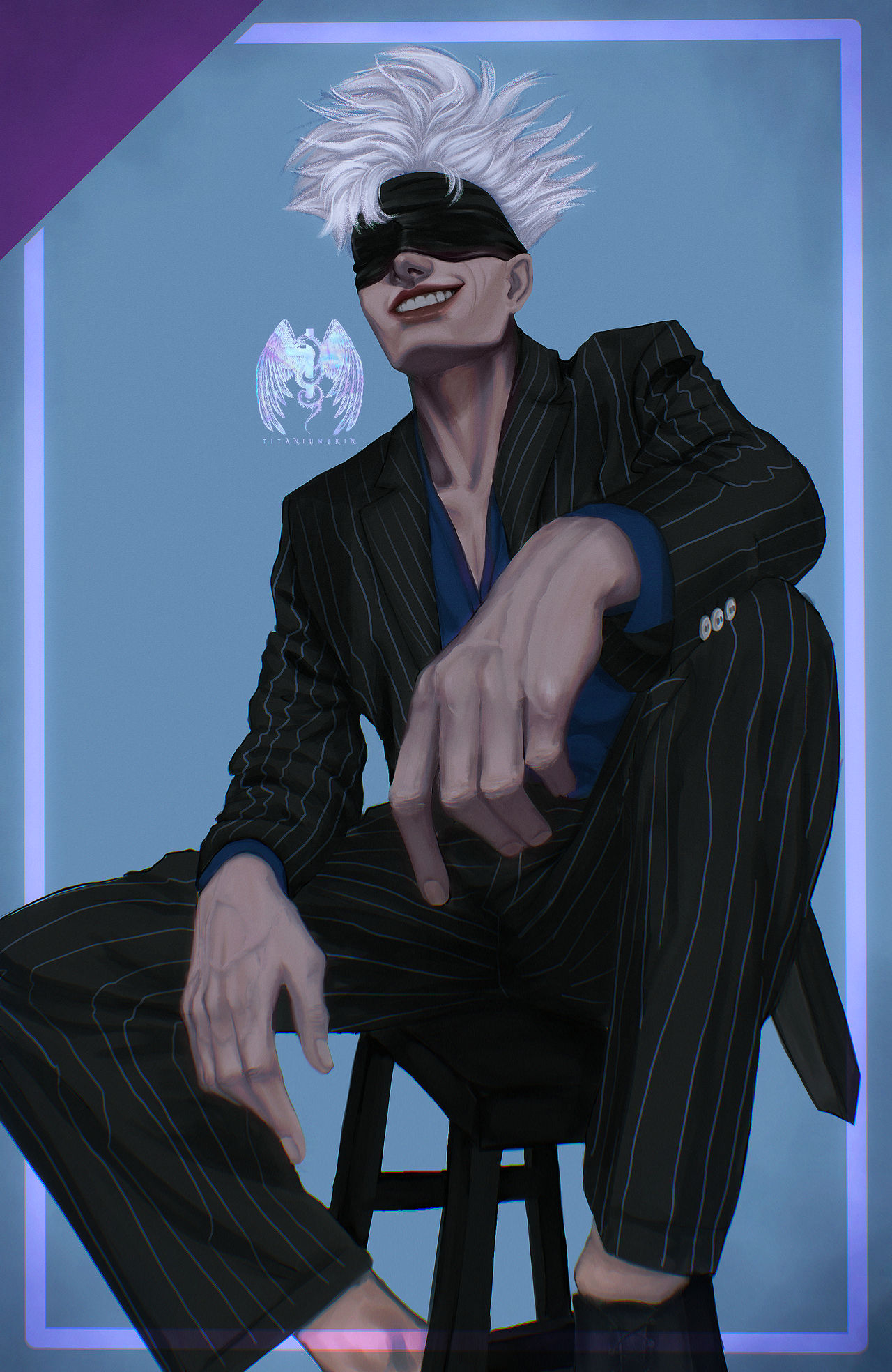 Gojo In A Suit By Titaniumgraphics On Deviantart