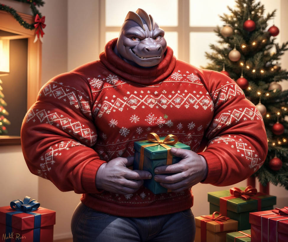 Christmas Special Machoke By Powerpulsearts On Deviantart