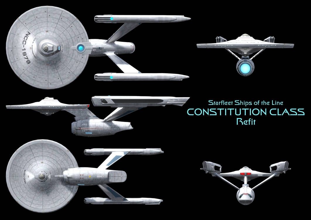 Constitution Class Refit - High Resolution by Enethrin on DeviantArt Constitution Class Refit - High Resolution by Enethrin on DeviantArt