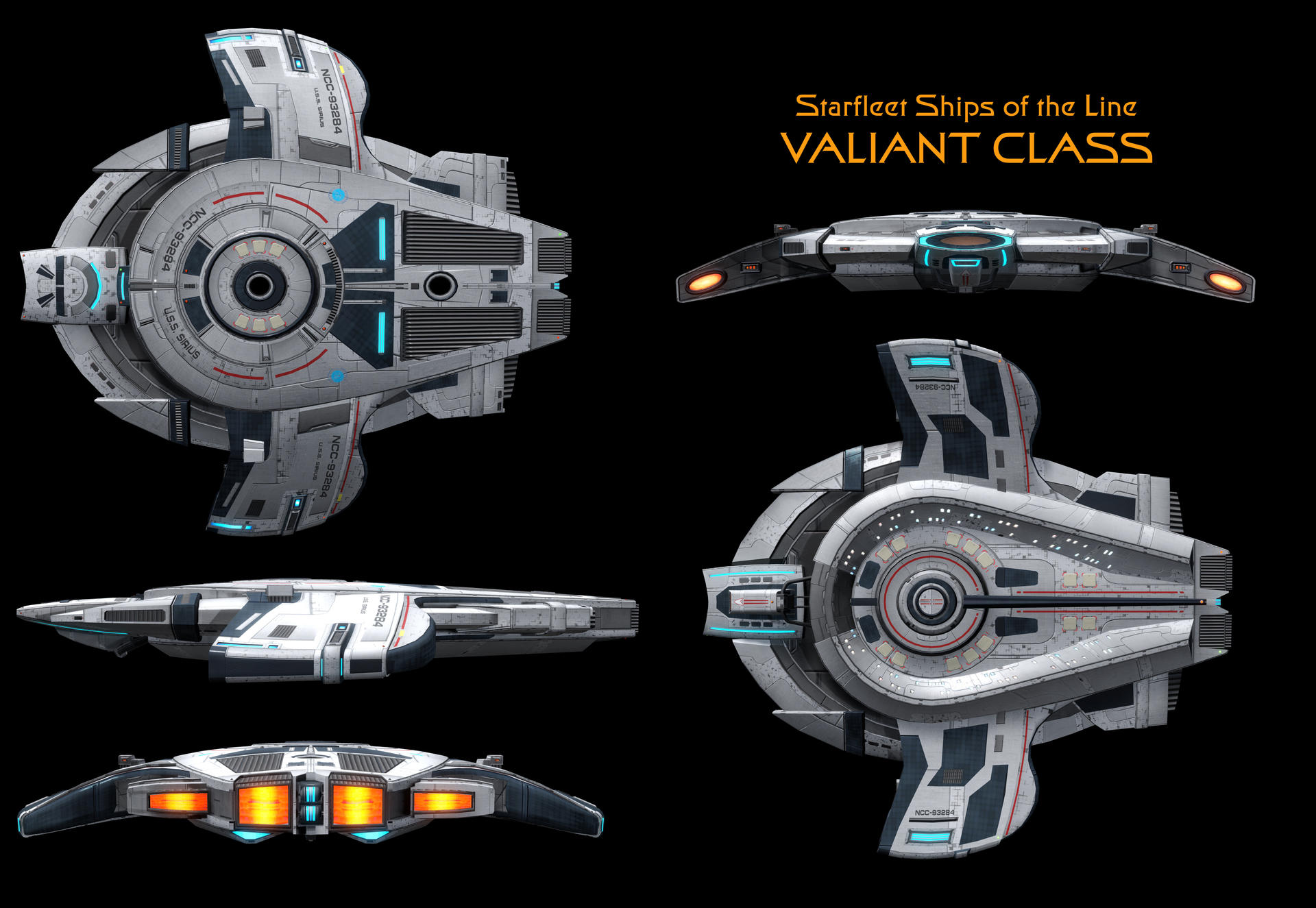 Mercury Class Starship High Resolution By Enethrin On