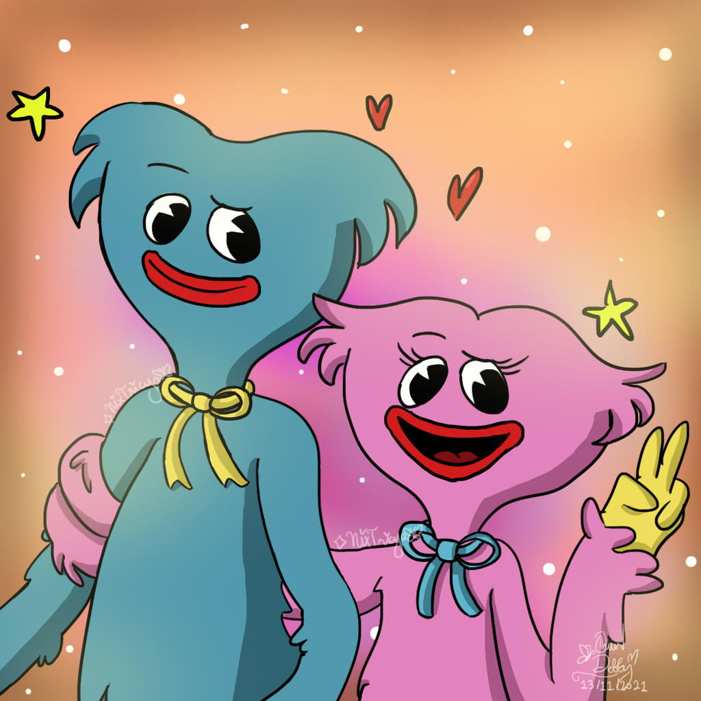 Huggy Wuggy And Kissy Missy By Lovebeautysparkle On Deviantart