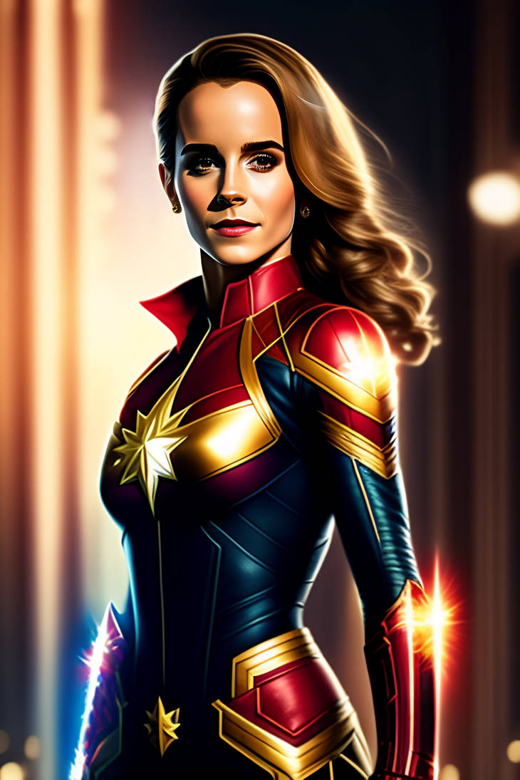 Emma Watson As Captain Marvel By Highrisemedia On Deviantart