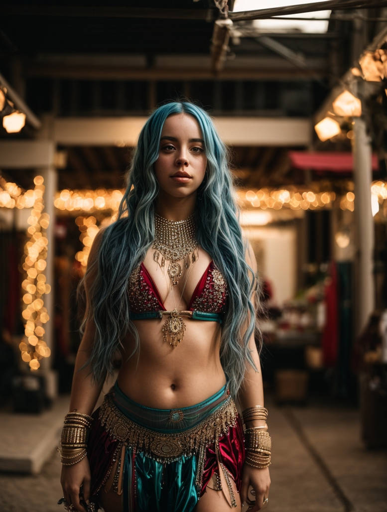 Billie Eilish Belly Dancer By Highrisemedia On Deviantart